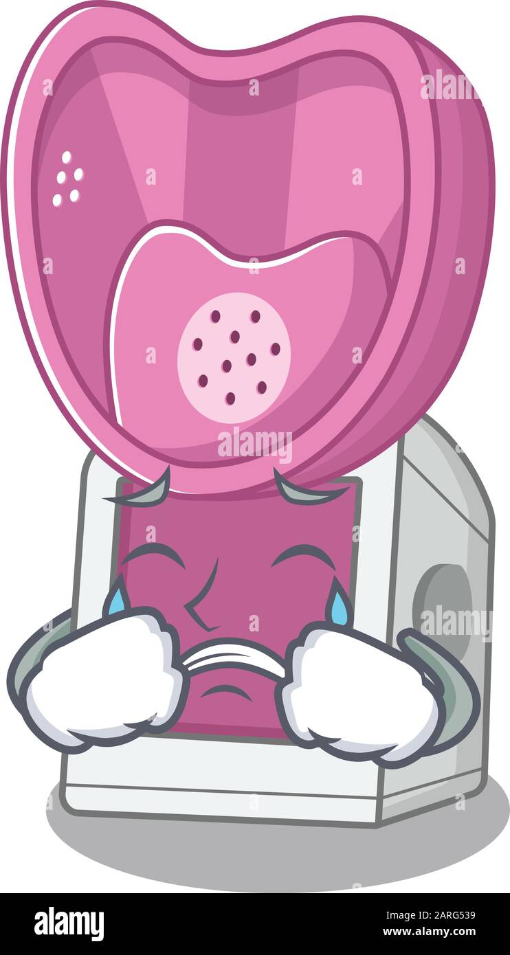 Sad of steam inhaler cartoon mascot style Stock Vector Image & Art - Alamy