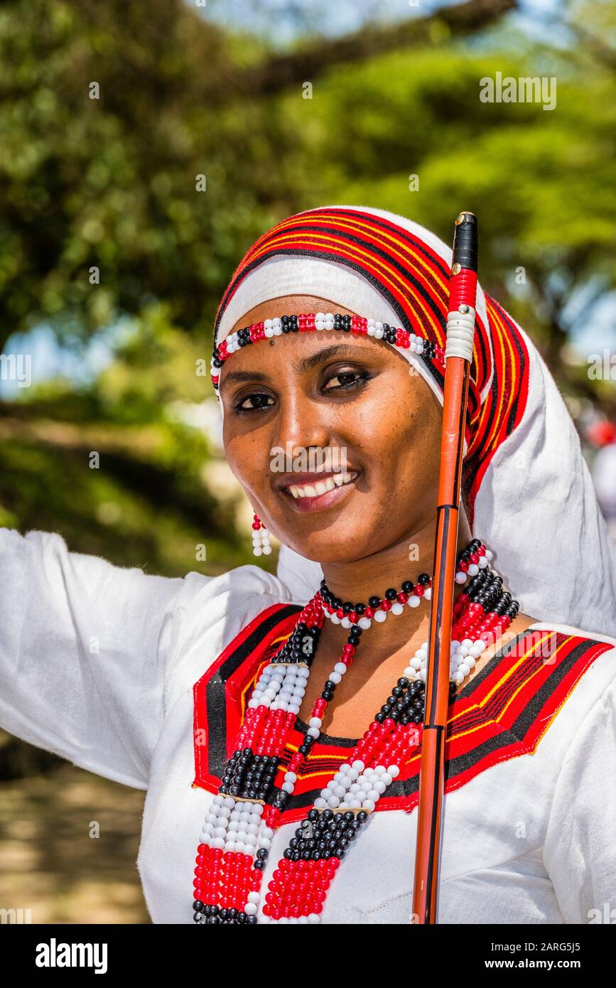 Oromo Woman Ethiopia In Traditional High Resolution Stock Photography ...