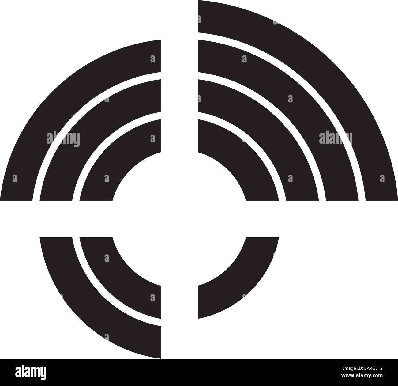 Radial diagram glyph icon. Round chart, graph. Radar diagram ...