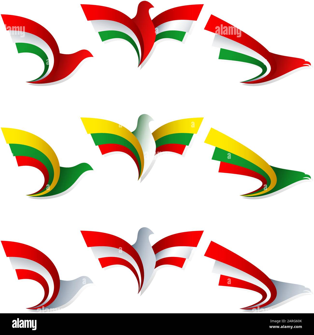 National bird of hungary Stock Vector Images - Alamy