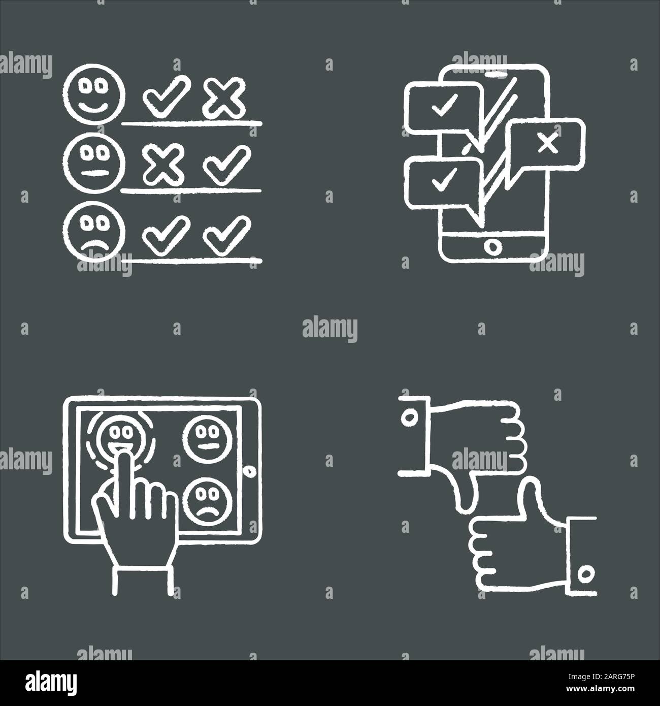 Customer satisfaction emoticons Black and White Stock Photos & Images ...