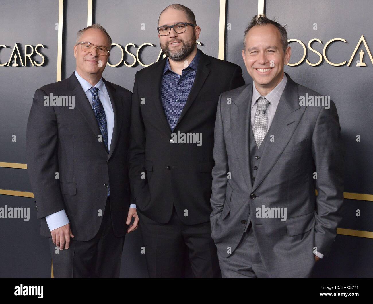 Los Angeles, USA. 27th Jan, 2020. Mark Nielsen, Josh Cooley and Jonas ...