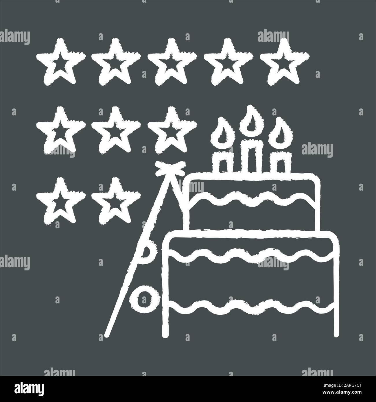 High rating chalk icon. Consumer review, opinion. Testimonial. Customer ...