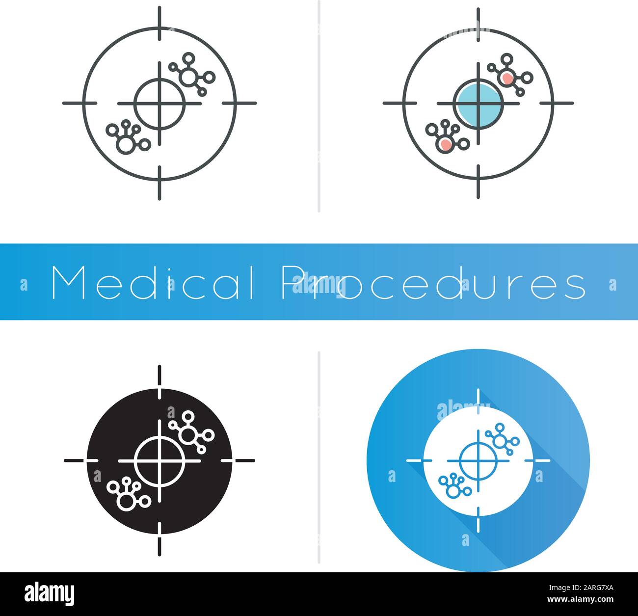 Immunotherapy icon. Leukemia test. Molecular experiment. Oncology ...