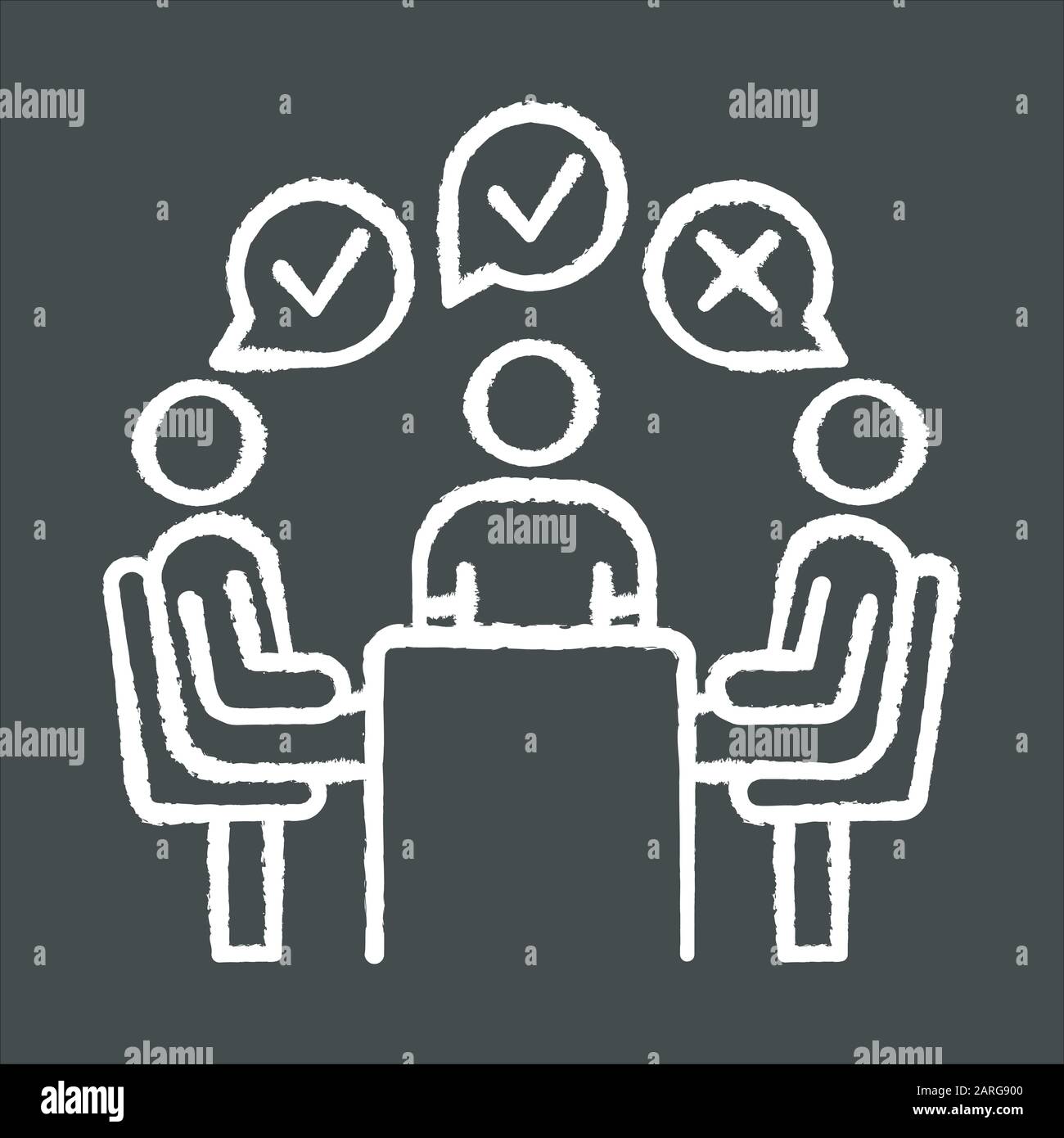 Group administered survey chalk icon. Public opinion polling. Social ... Group administered survey chalk icon. Public opinion polling. Social ...