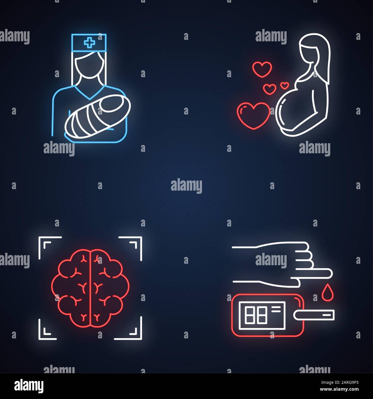 Baby brain scan Stock Vector Images - Alamy