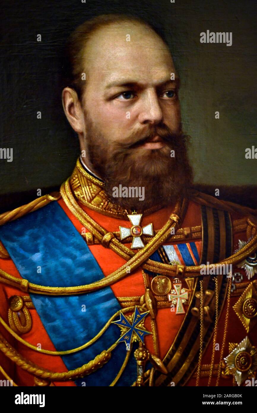 Alexander iii russia portrait painting hi-res stock photography and ...