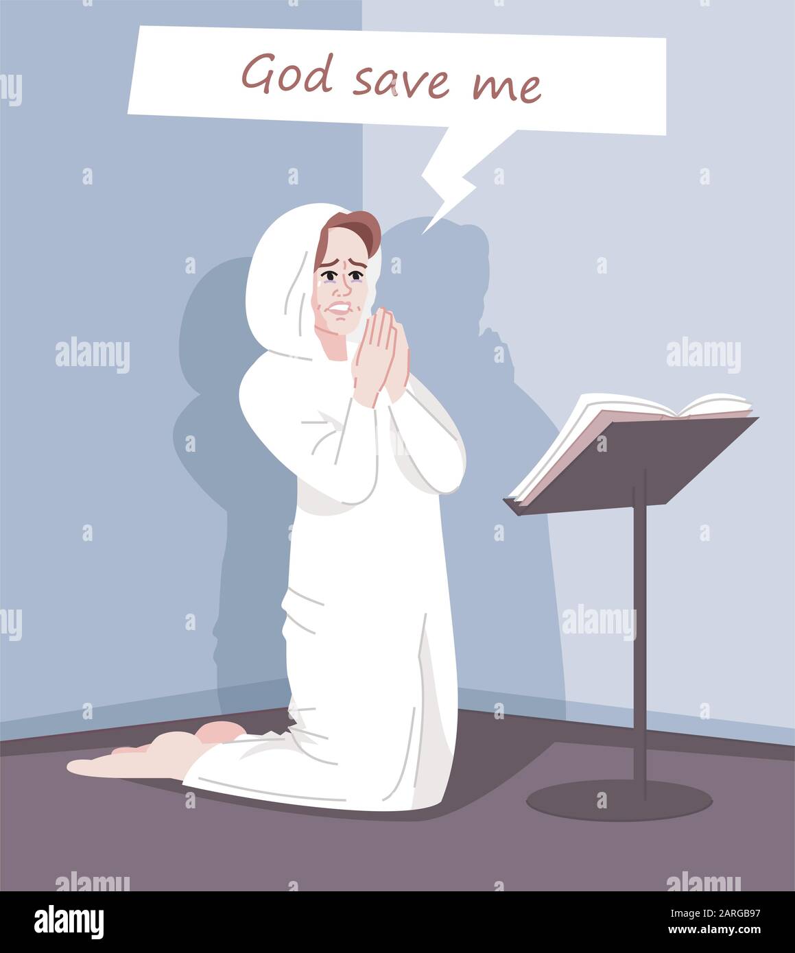 Religion worshiper Stock Vector Images - Alamy