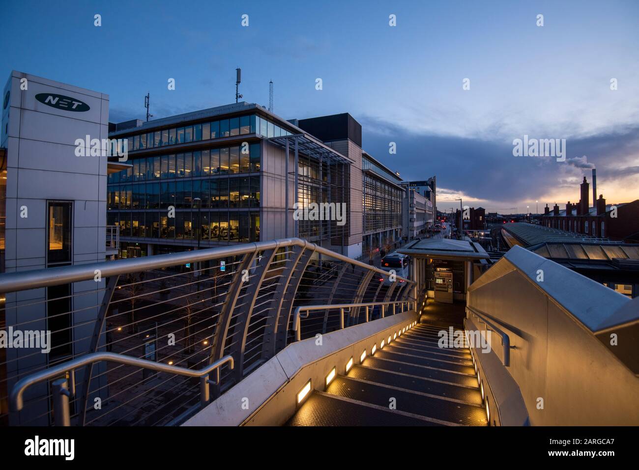 Sunrise on Station Street on the South Side of Nottingham City ...