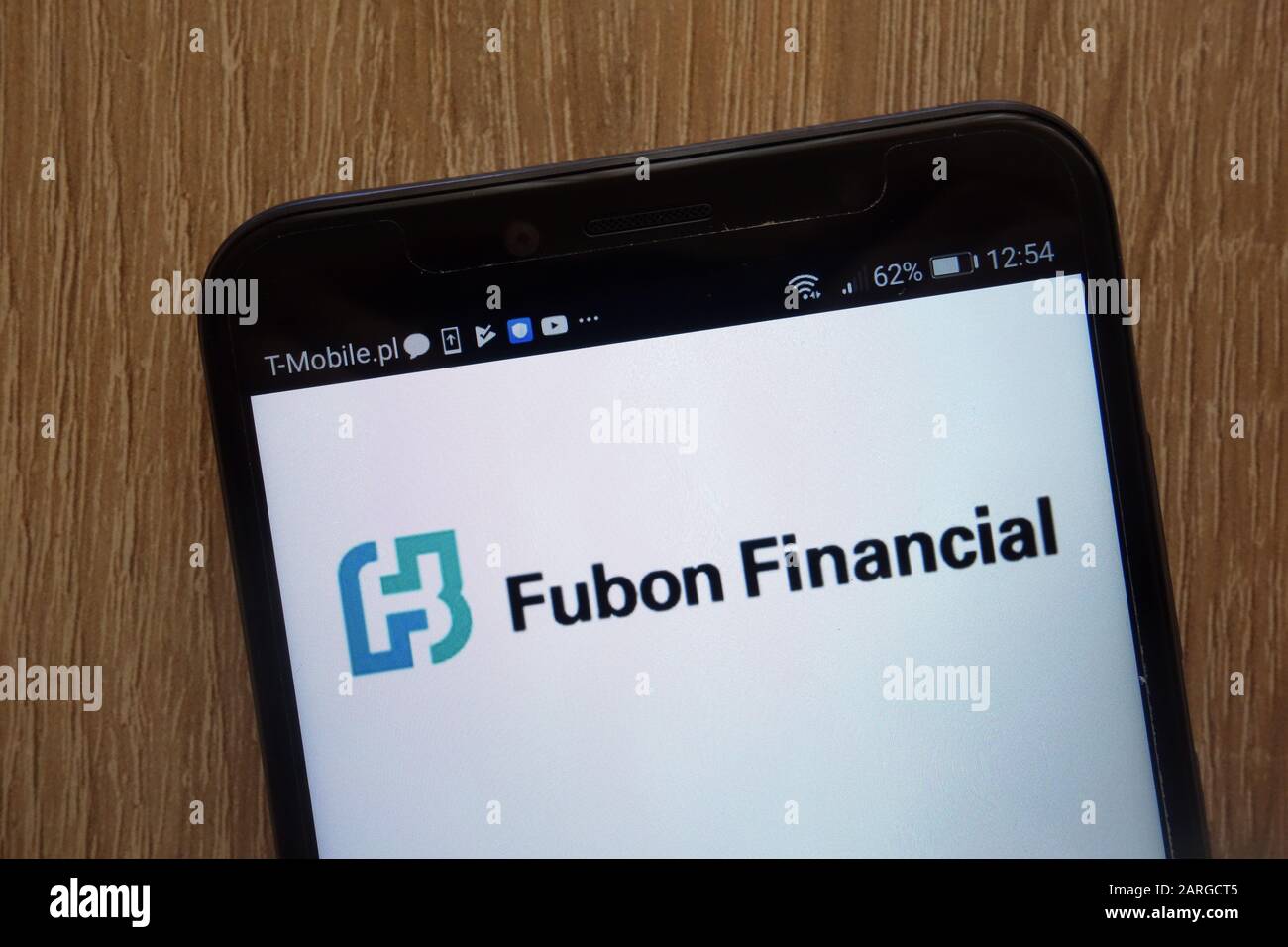 Fubon Financial Holding Company logo displayed on a modern smartphone ...