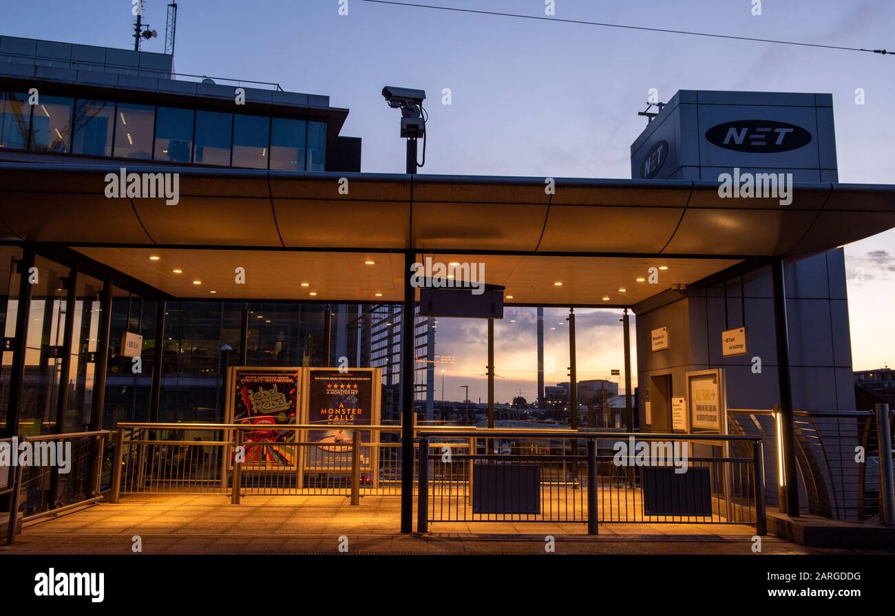 Nottingham railway station tram stop hi-res stock photography and ...