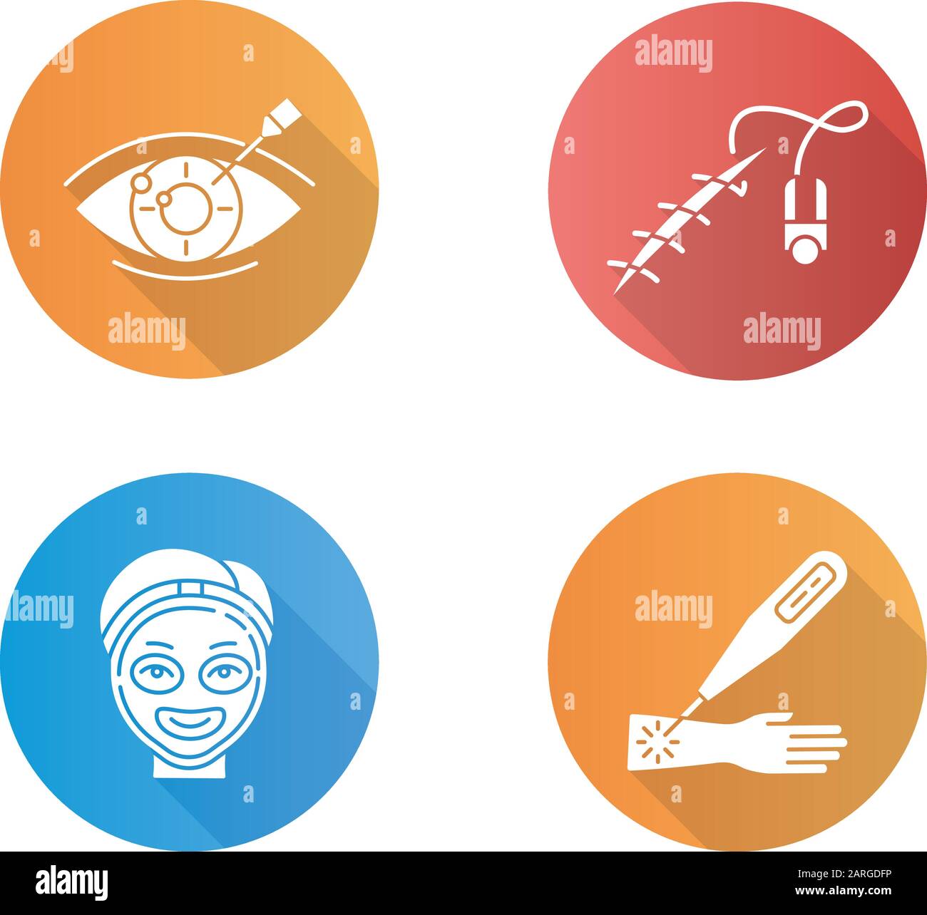 Flat icons wound hi-res stock photography and images - Alamy
