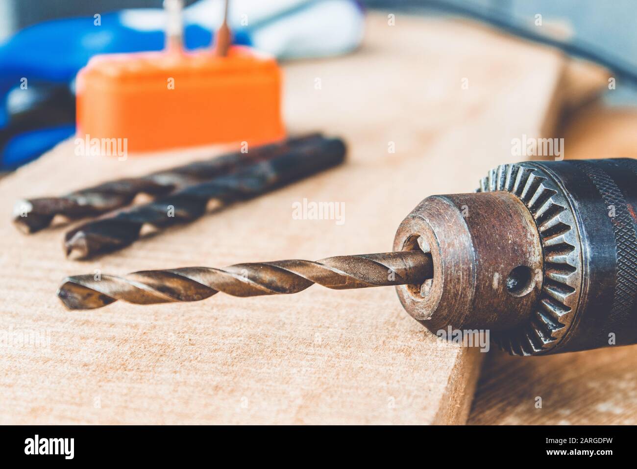 Power tools yellow drill hi-res stock photography and images - Alamy