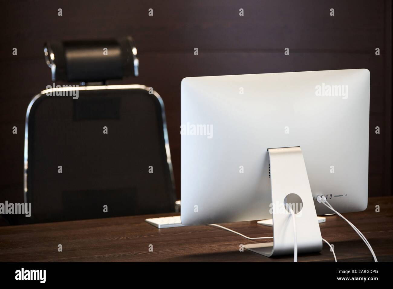 Office workplace. Modern work place for designer. Minimal desktop area ...