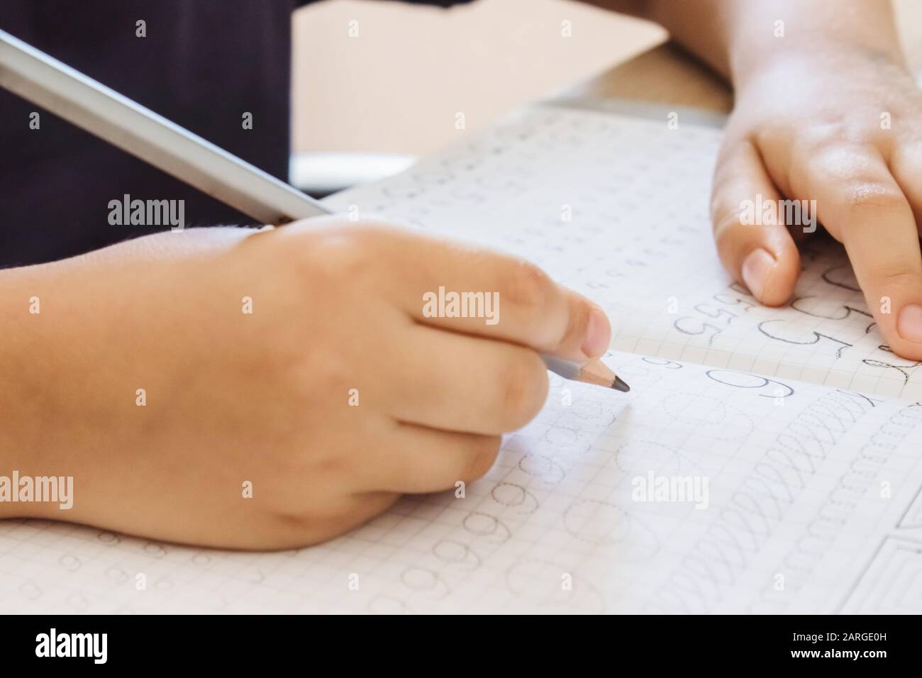 Hand writing numbers with pencil hi-res stock photography and images ...
