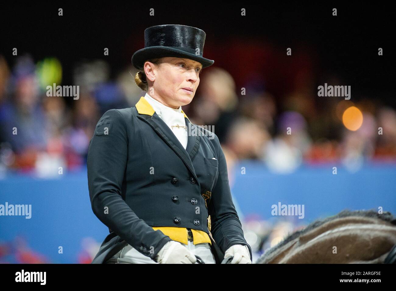 AMSTERDAM, NETHERLANDS - JANUARY 25: Isabell Werth of Germany riding ...