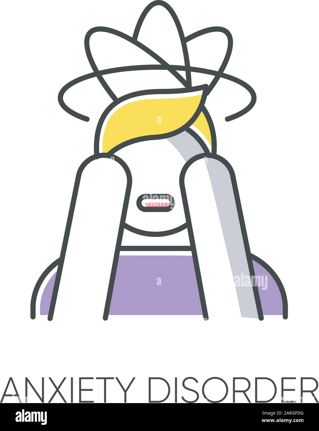 Cartoon style drawing confused man hi-res stock photography and images ...