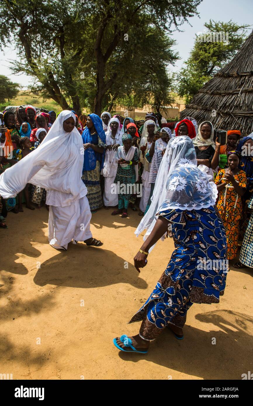 Wedding ceremony in a village in southern Niger, West Africa, Africa ...