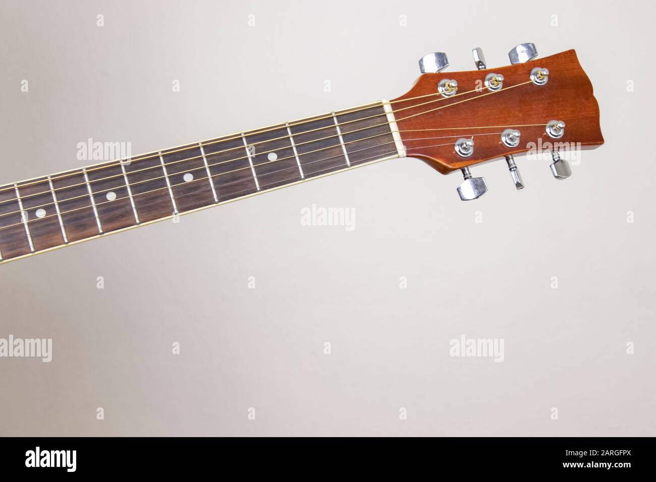 acoustic guitar on isolated background Stock Photo - Alamy