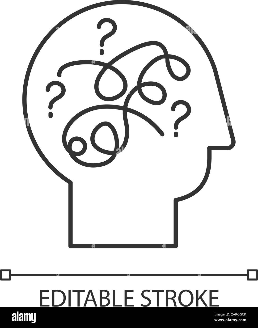 Puzzled vector vectors Black and White Stock Photos & Images - Alamy