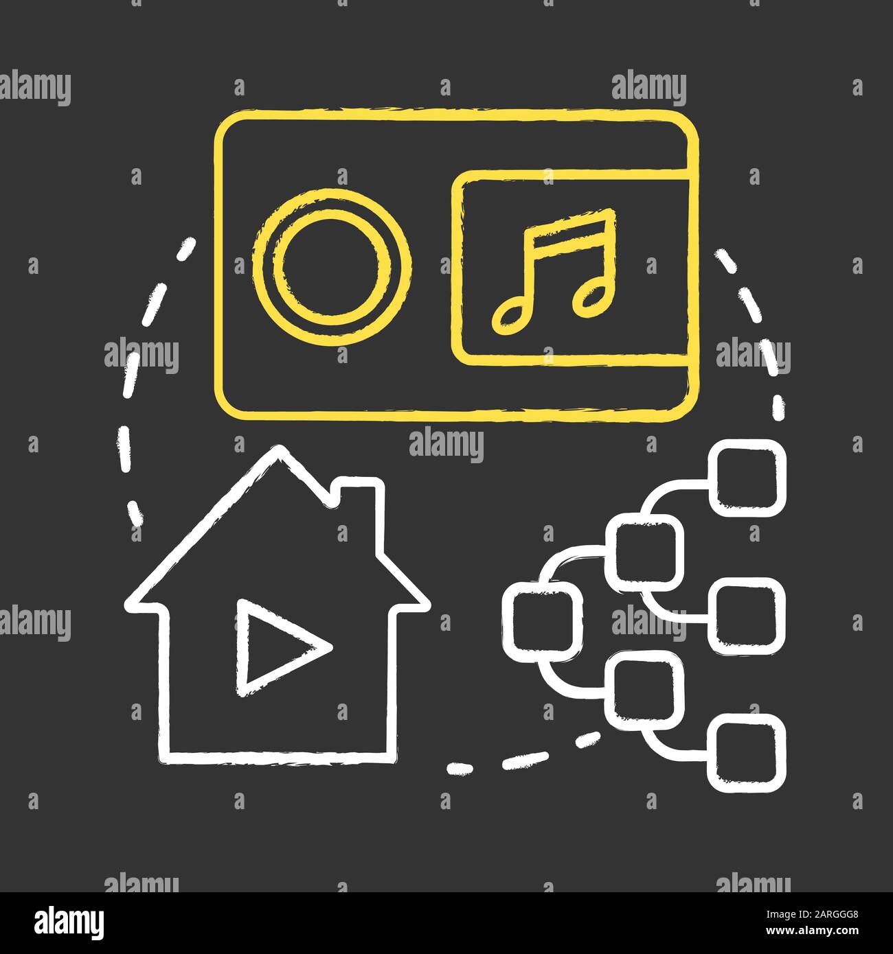 Multiroom concept icon. Smart house idea thin line illustration ...