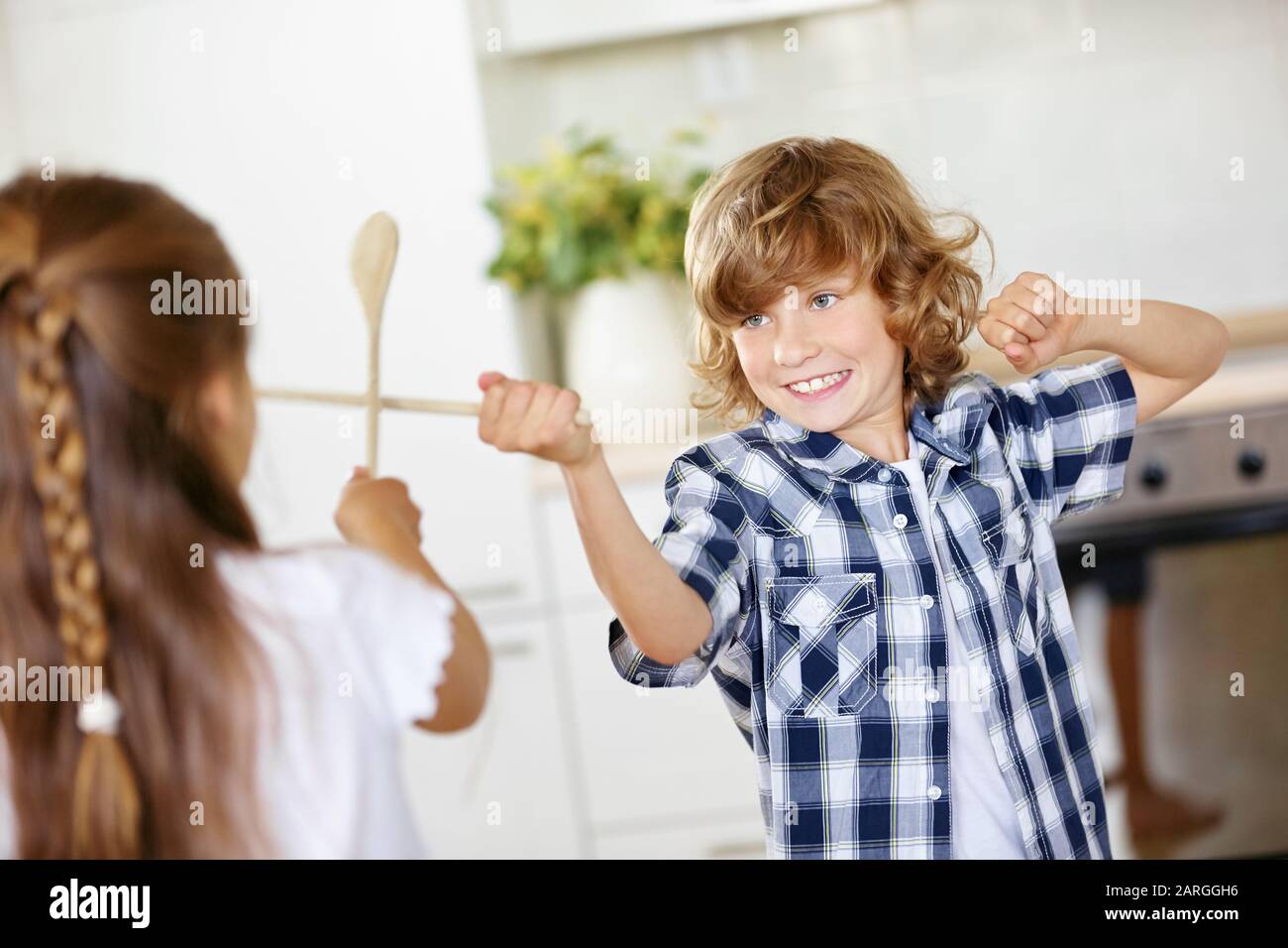 Fight with spoons hi-res stock photography and images - Alamy