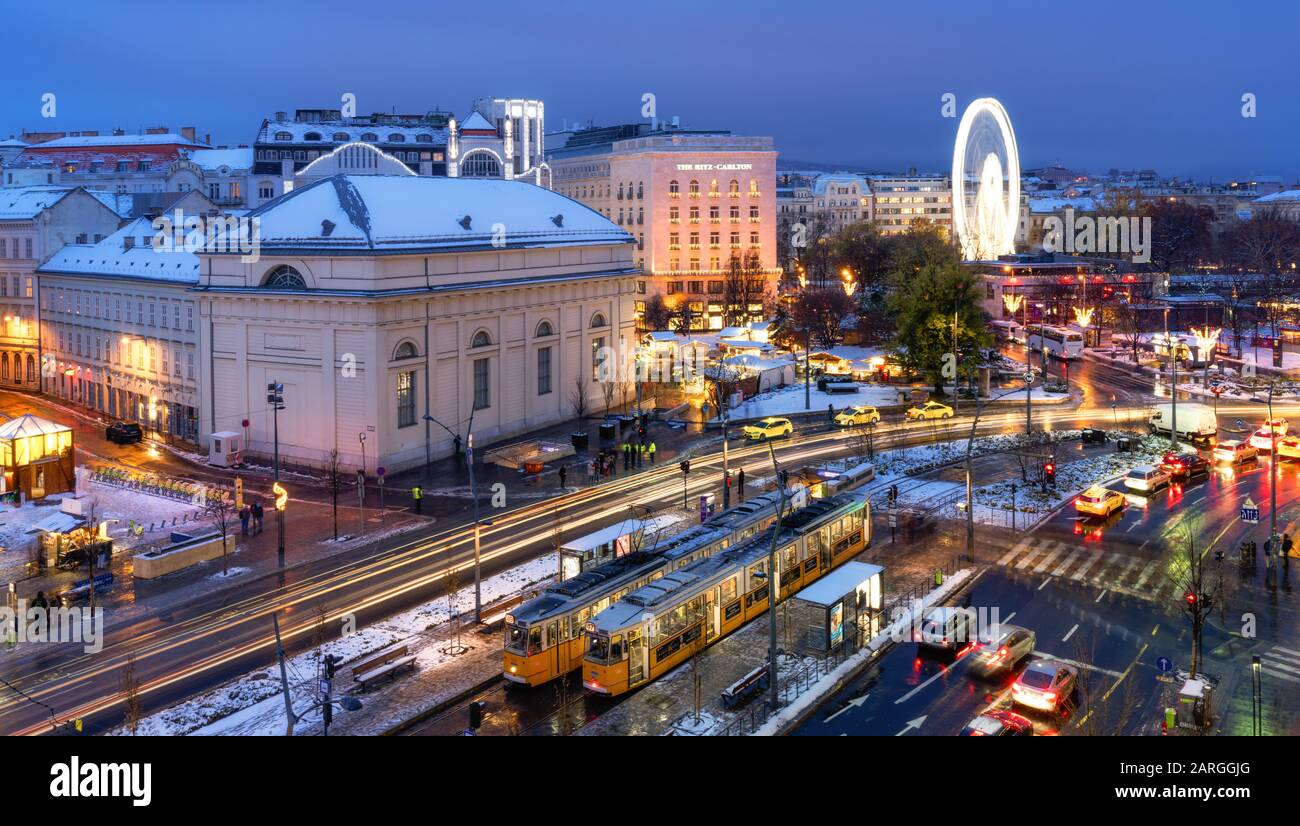 Budapest at night, Hungary, Europe Stock Photo - Alamy