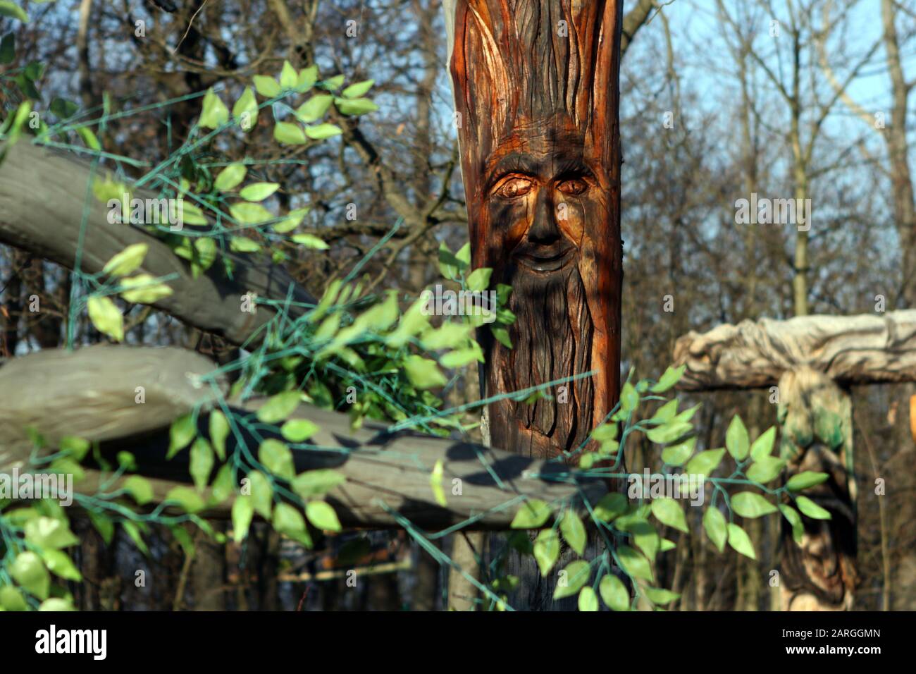 Thale, Germany. 24th Jan, 2020. Mysterious creatures like this tree ...