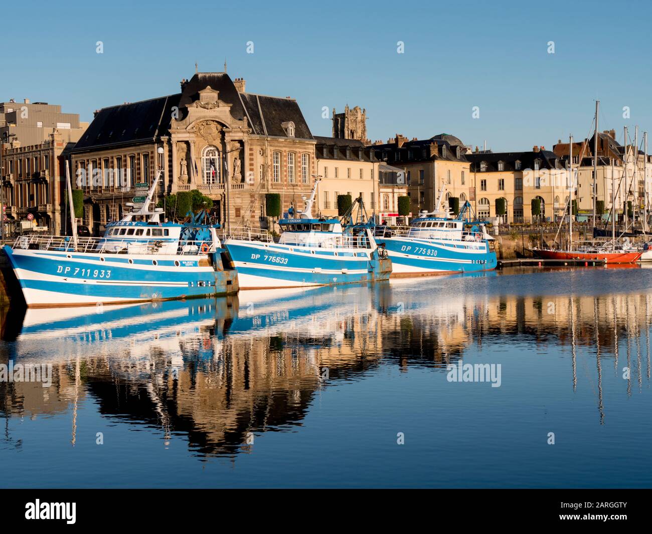 Dieppe harbour waterfront fishing port, Dieppe, Seine-Maritime ...