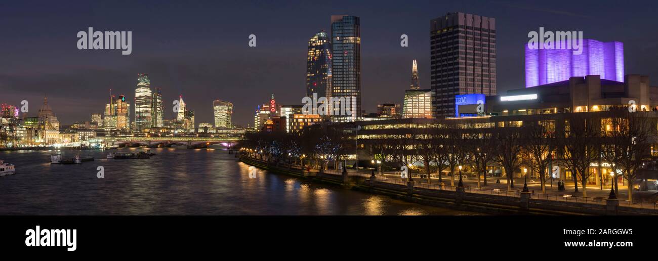 City of London, Square Mile, panorama shows completed 22 Bishopsgate ...