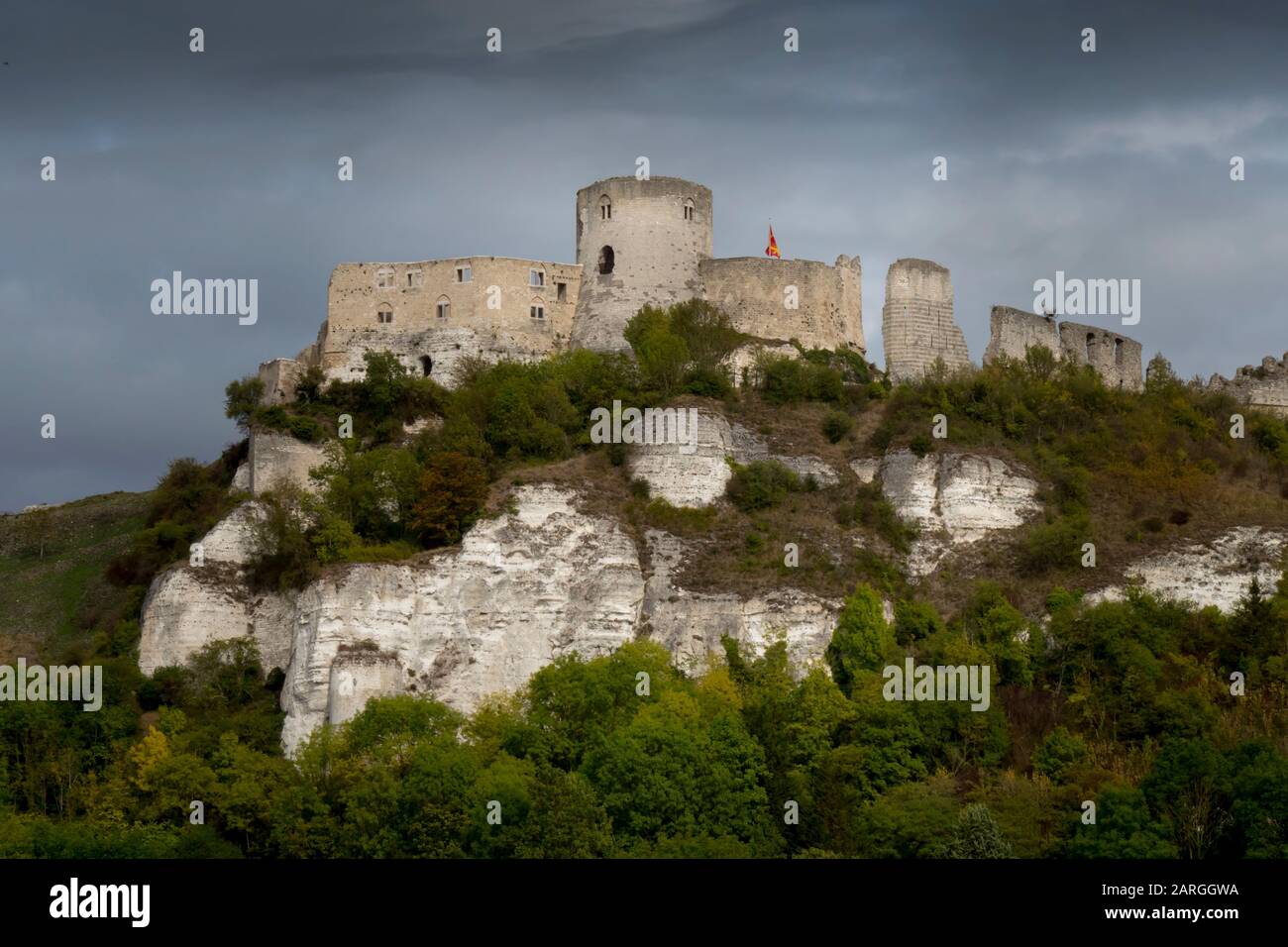 Chateau Gaillard, Les Andelys, Eure, Normandy, France, Europe Stock ...