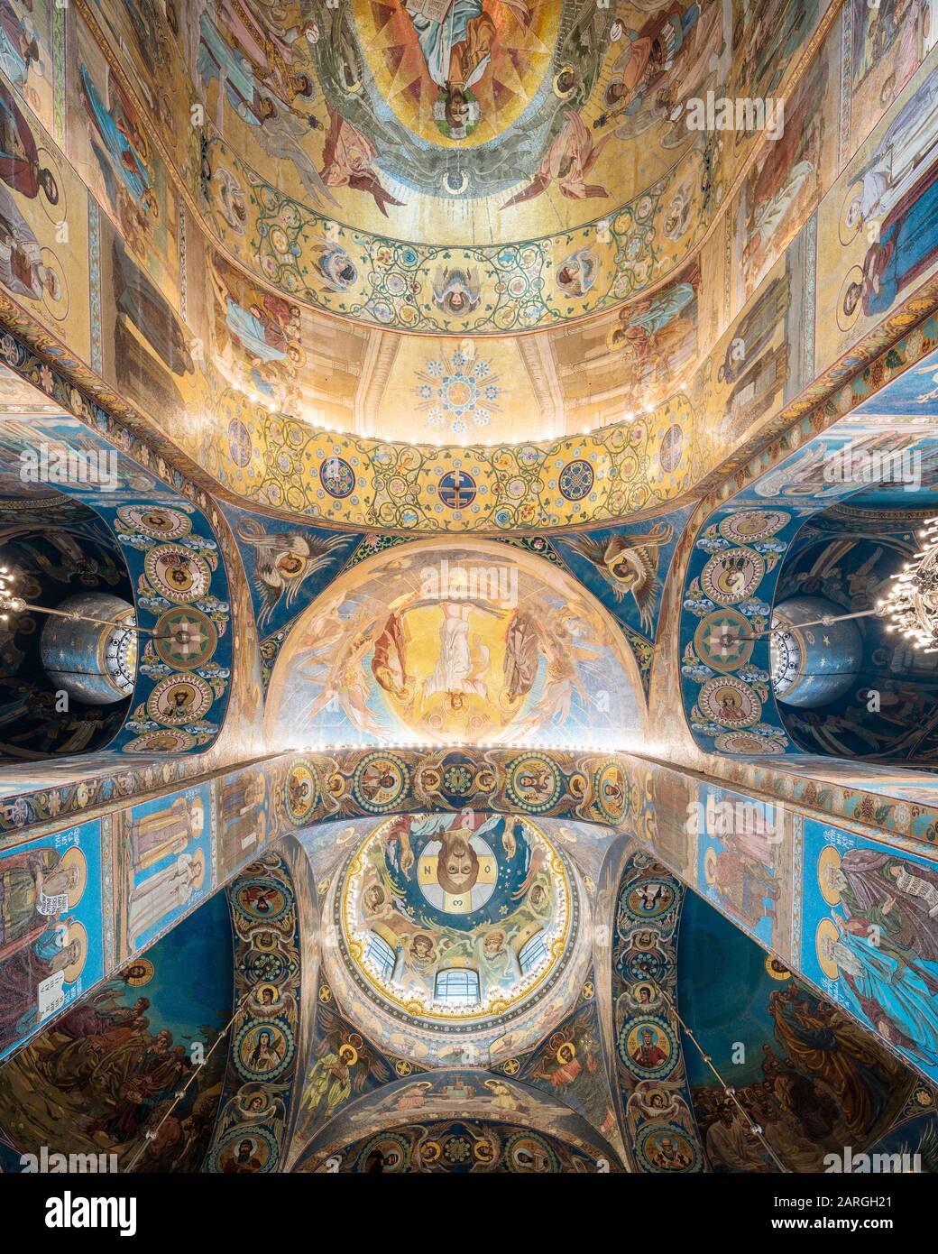 Cathedral of the resurrection of christ on the blood hi-res stock ...
