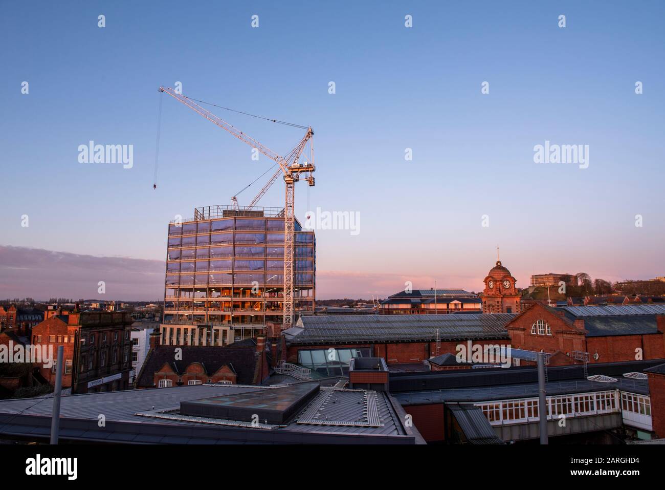 Sunrise over the Unity Square development on the South Side of ...