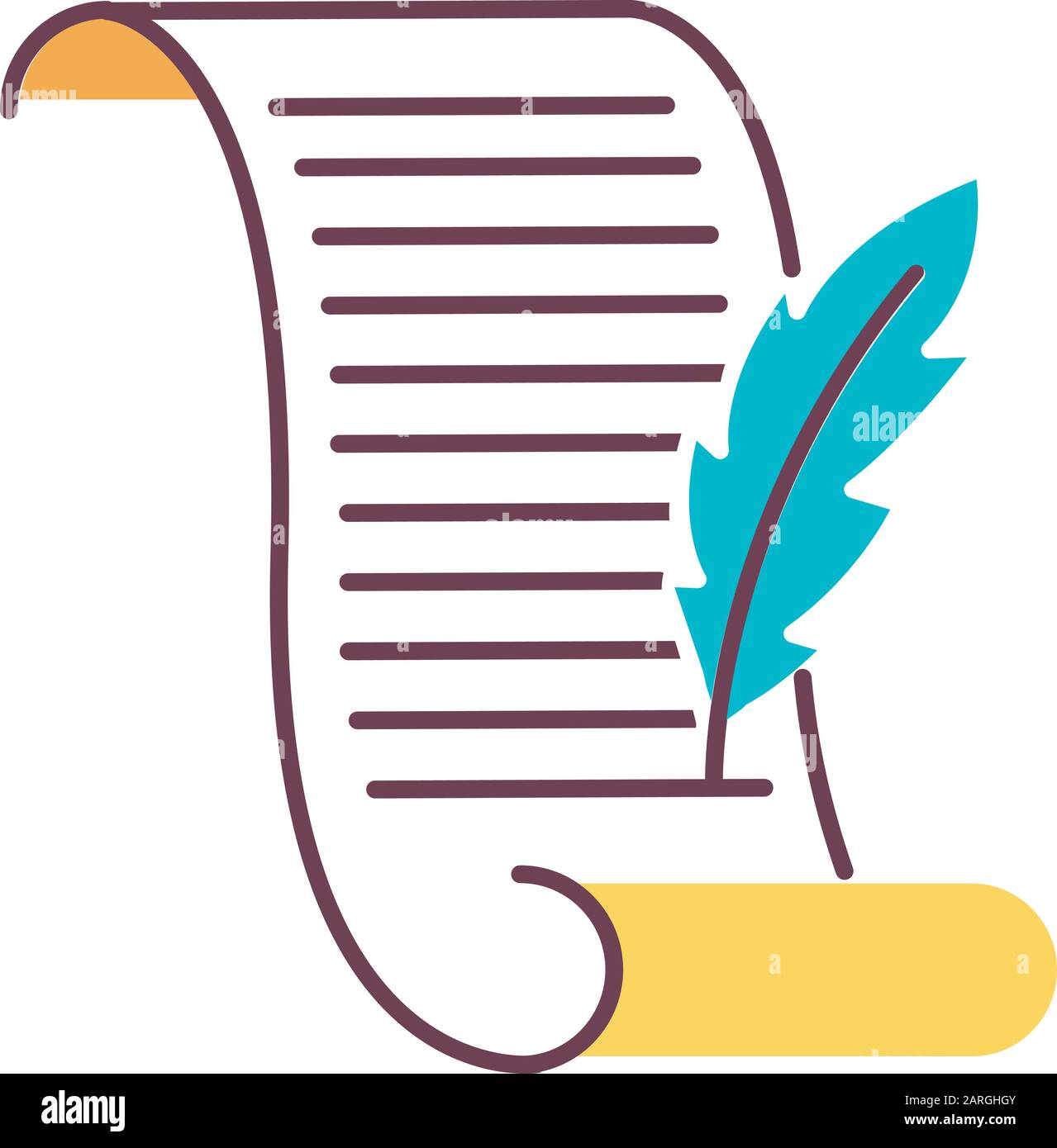 Victorian writing pen Stock Vector Images - Alamy