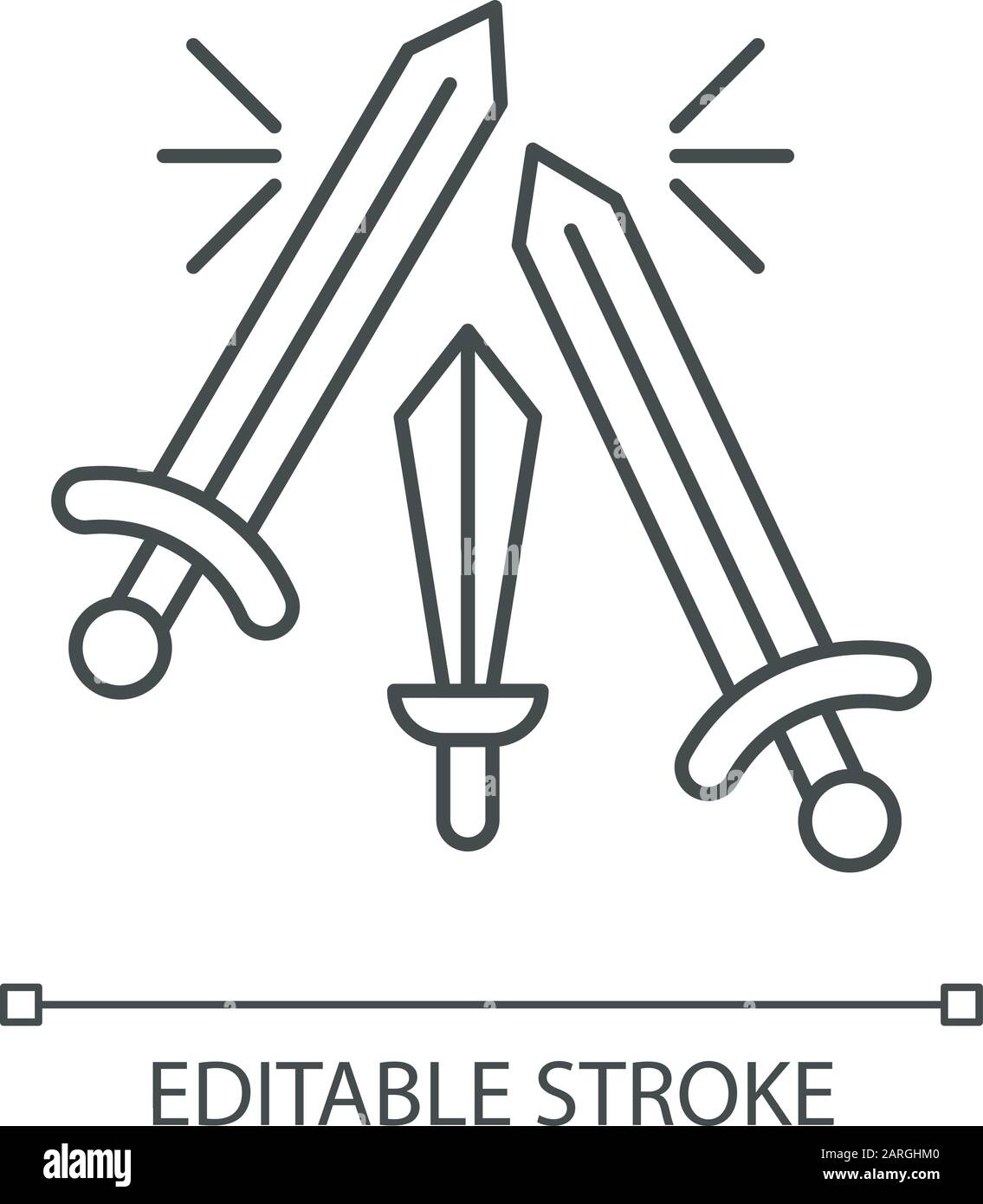 Sword stroke Black and White Stock Photos & Images - Alamy