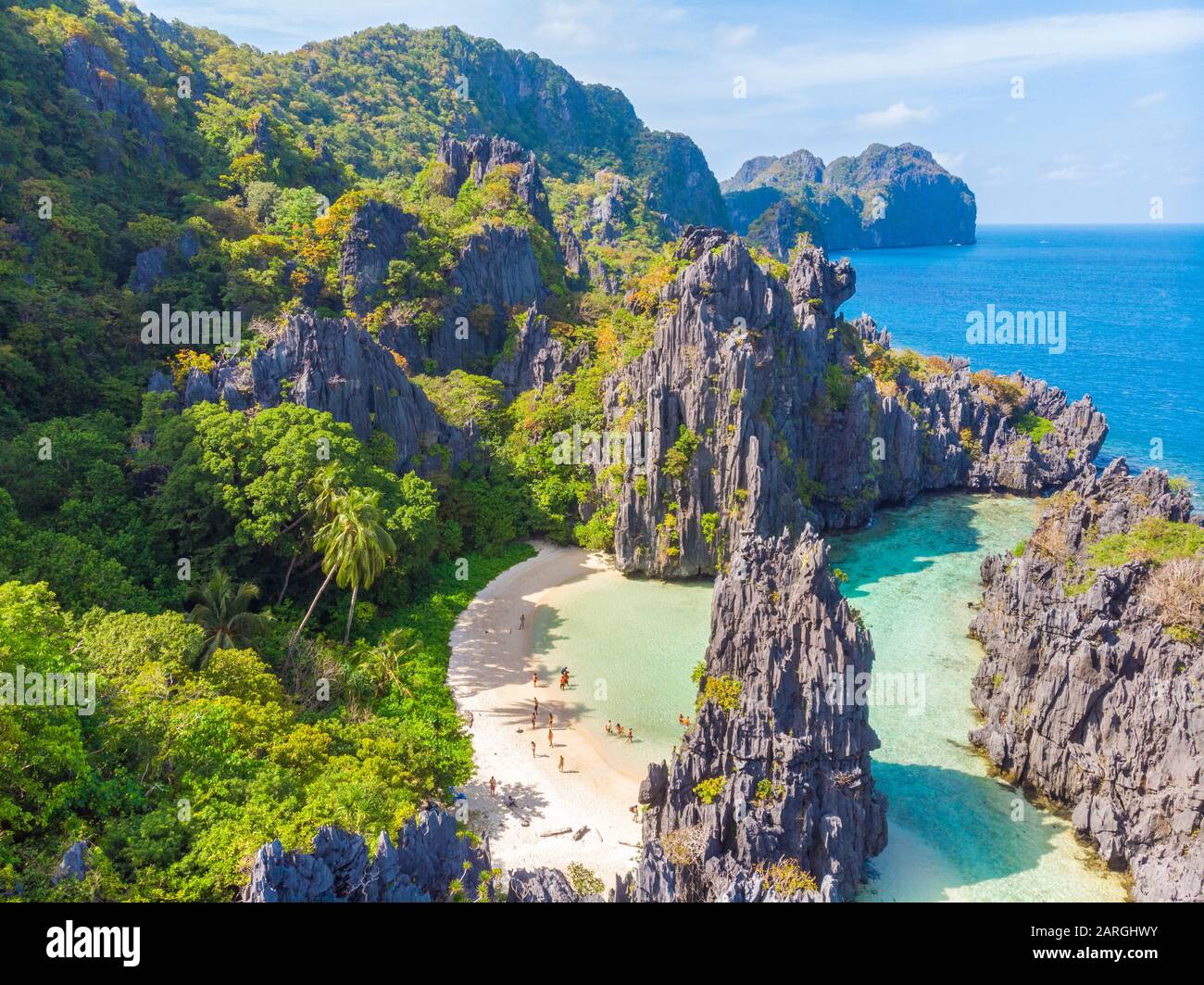 Palawan archipelago aerial hi-res stock photography and images - Alamy