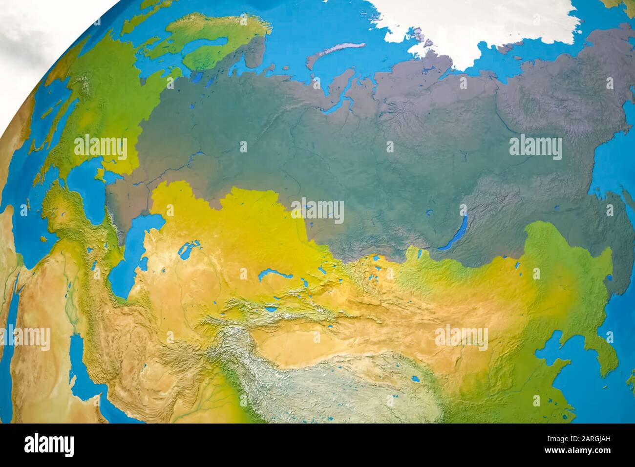 Eurasia physical map hi-res stock photography and images - Alamy