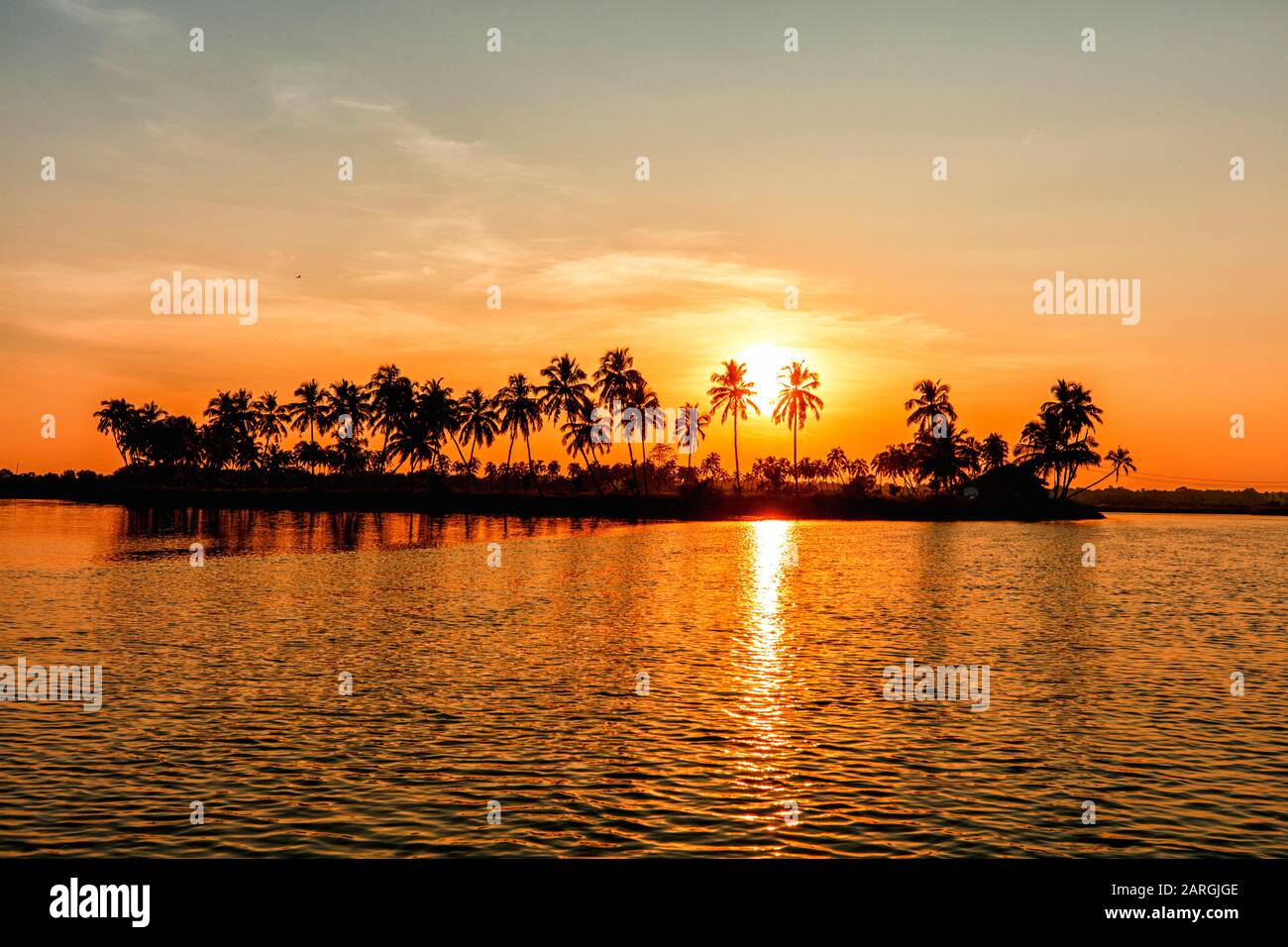 Beautiful sunset, Goa, India Stock Photo - Alamy