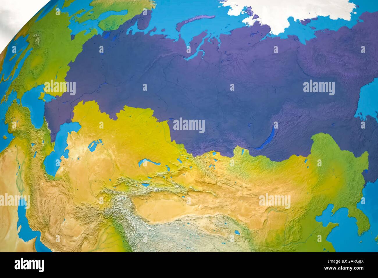 Eurasia physical map hi-res stock photography and images - Alamy