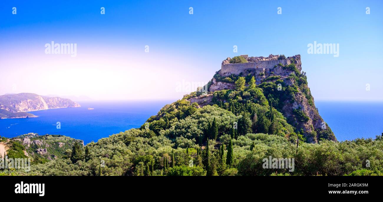 Angelokastro byzantine castle hi-res stock photography and images - Alamy