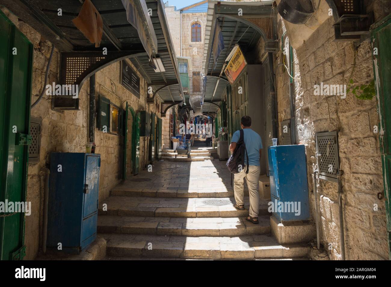 Shopping area within the Old City, Jerusalem, Israel Stock Photo - Alamy