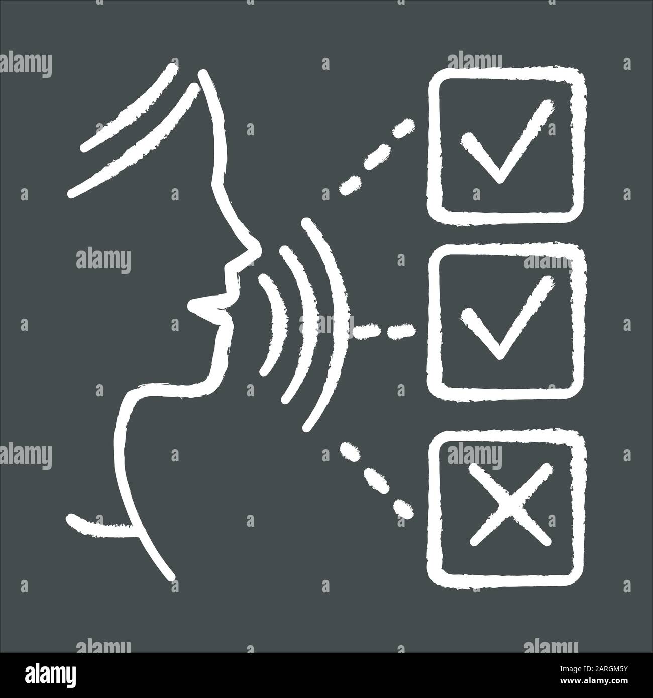 Survey audio response chalk icon. Social research. Testimonial. Oral ... Survey audio response chalk icon. Social research. Testimonial. Oral ...