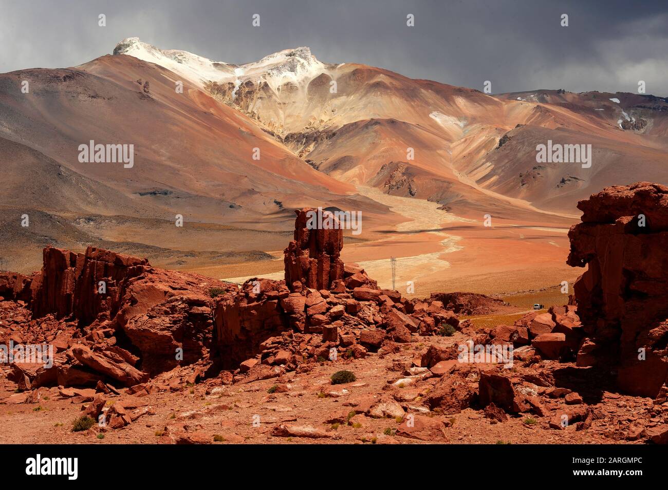 Landscape on the Ruta 23, Paso Sico to San Pedro de Atacama, Atacama ...