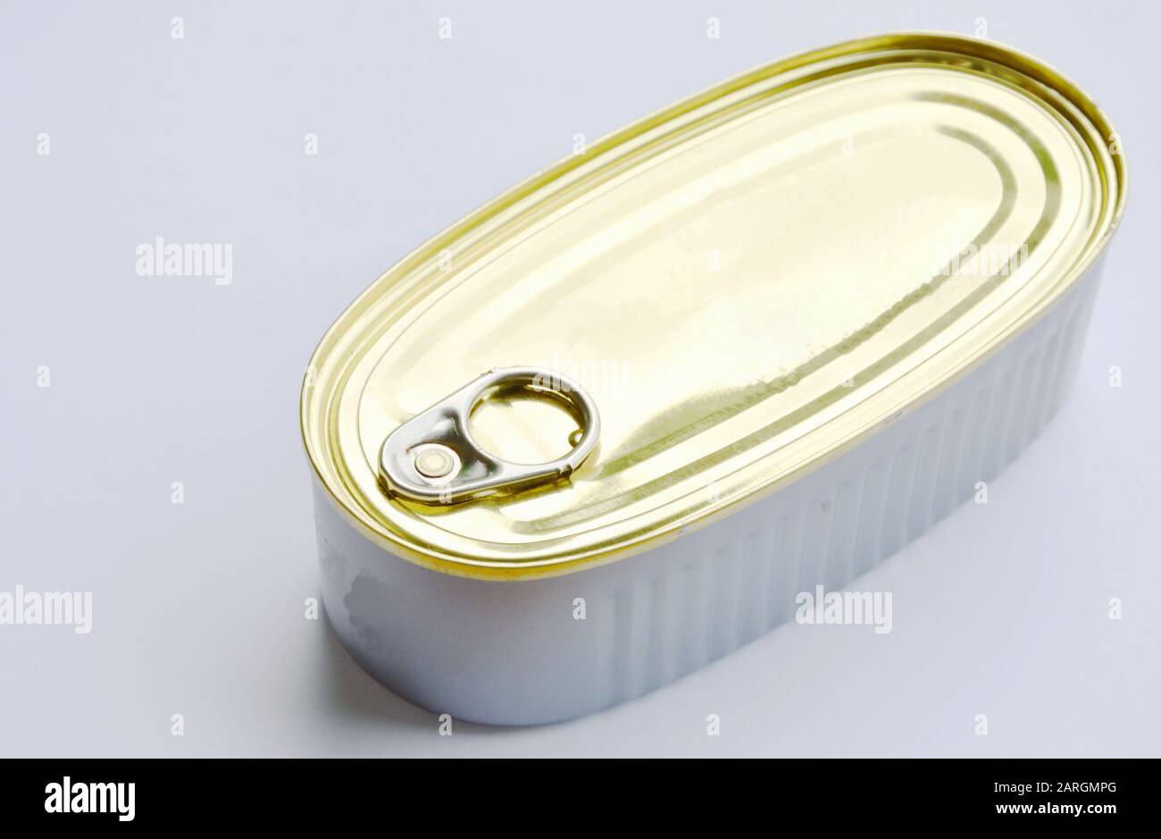 tin food canned with opener on white background Stock Photo - Alamy