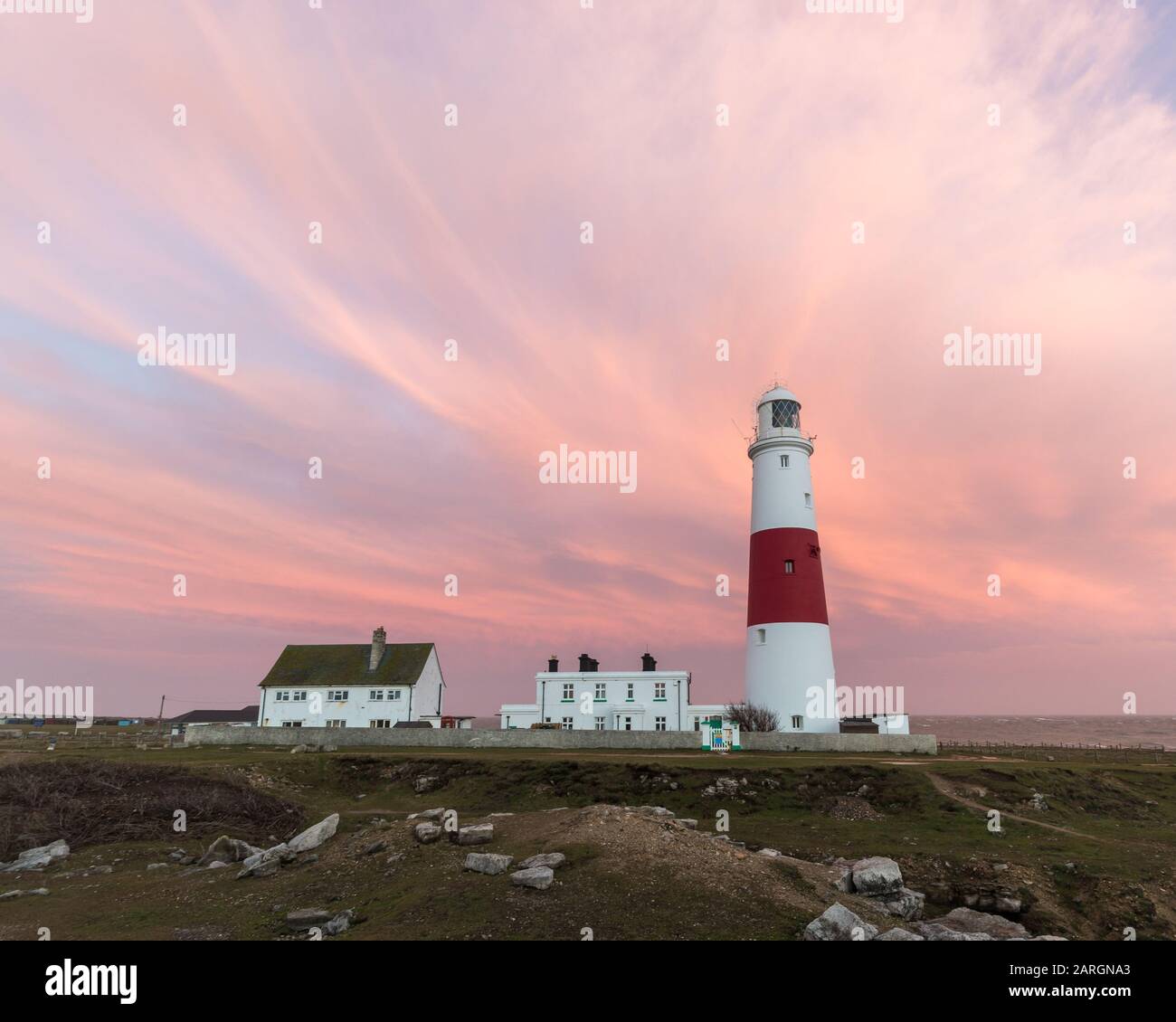 Portland lighthouse storm hi-res stock photography and images - Alamy