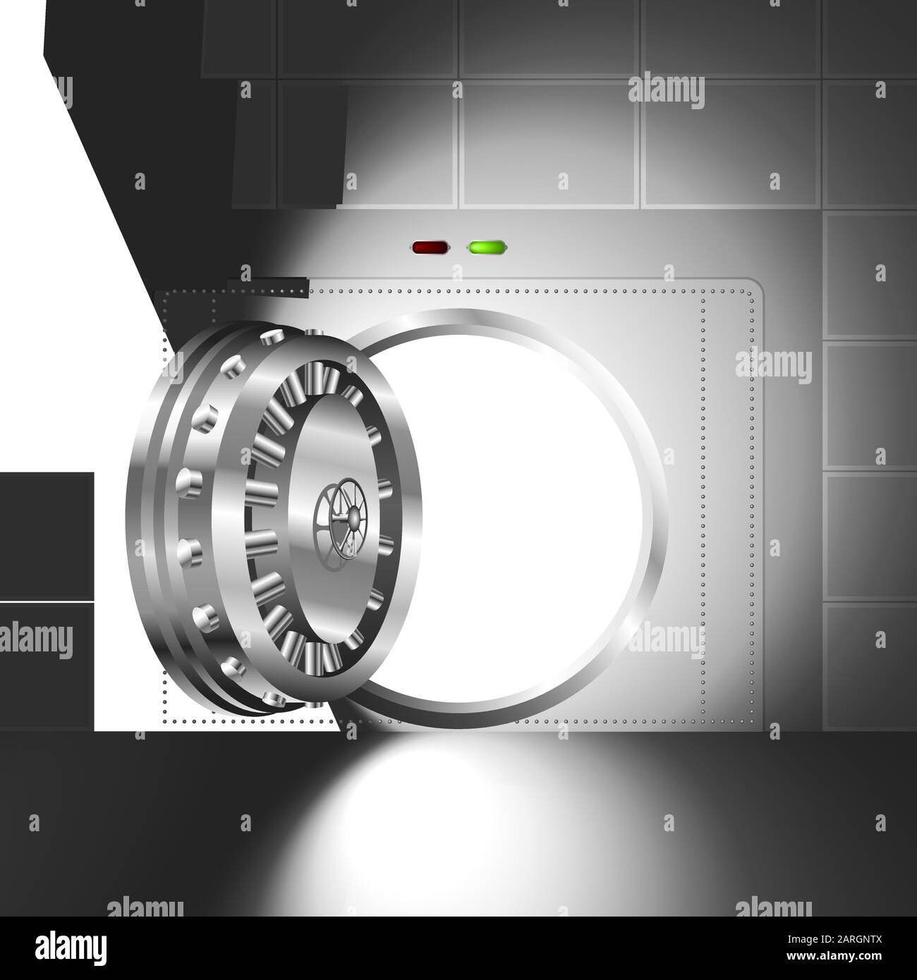 Empty bank vault Stock Vector Images - Alamy