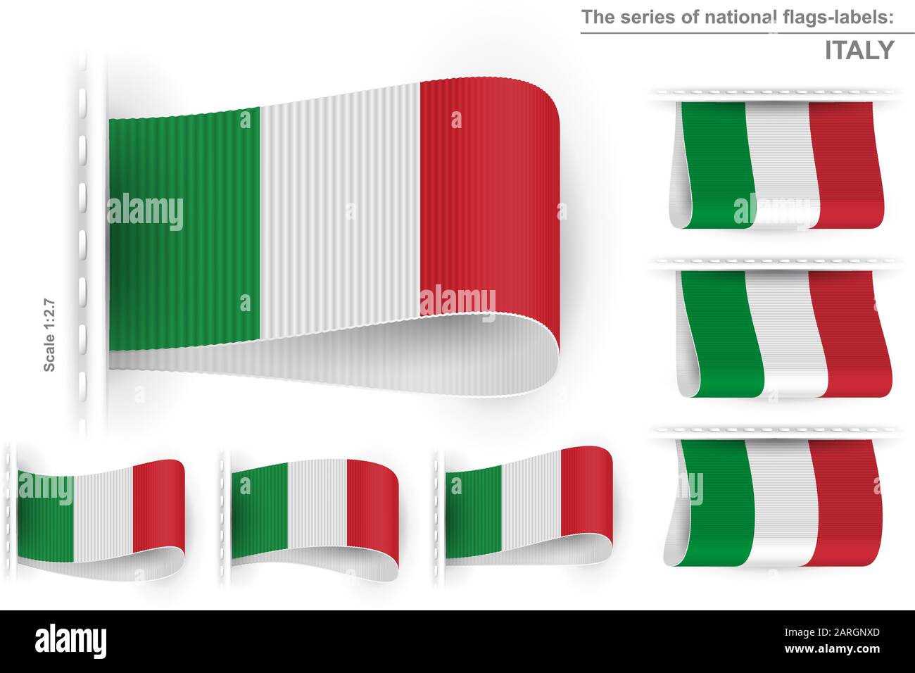 Italian flags Stock Vector Images - Alamy