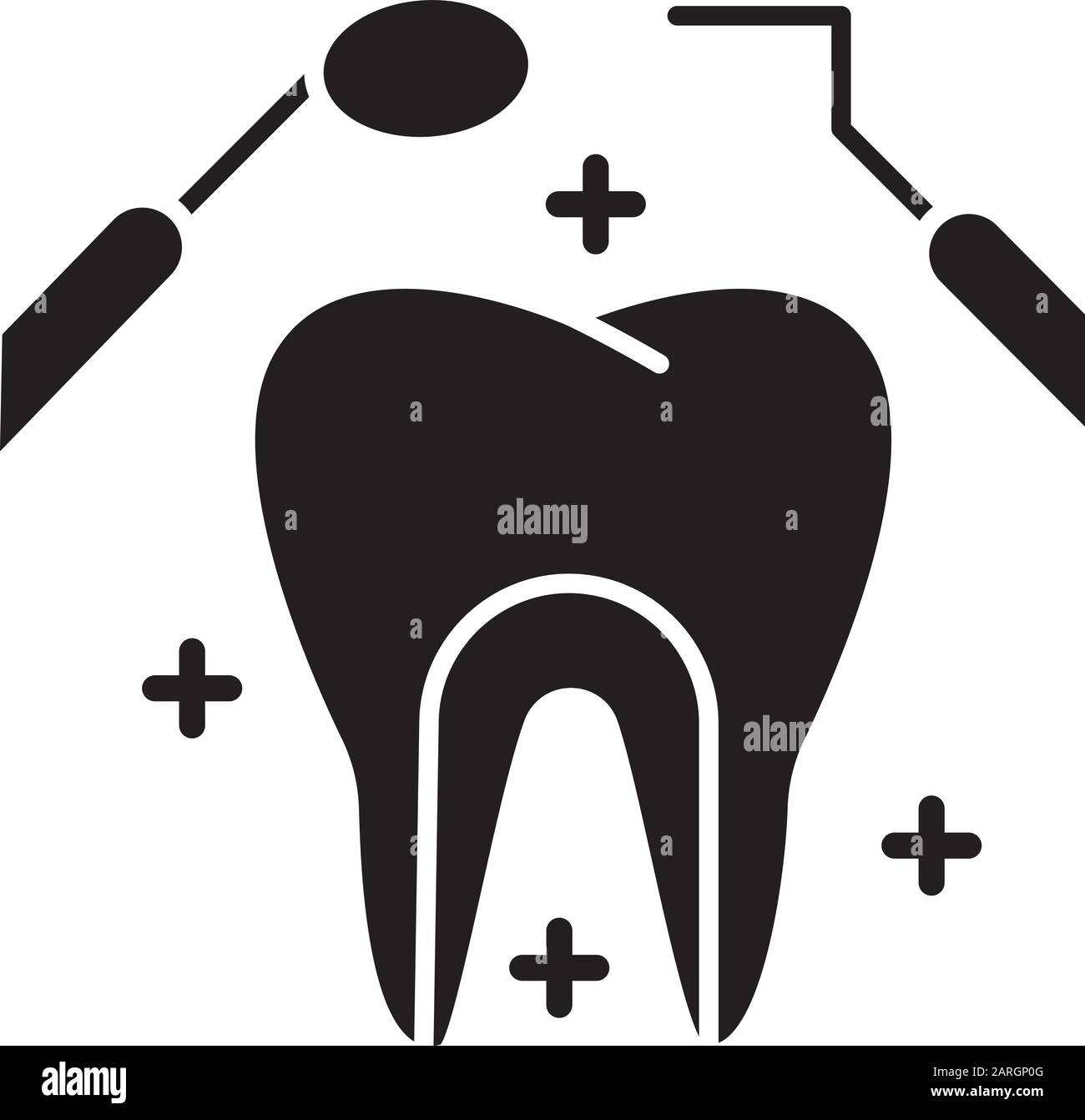 Dental care glyph icon. Medical procedures. Dentistry. Odontology ...