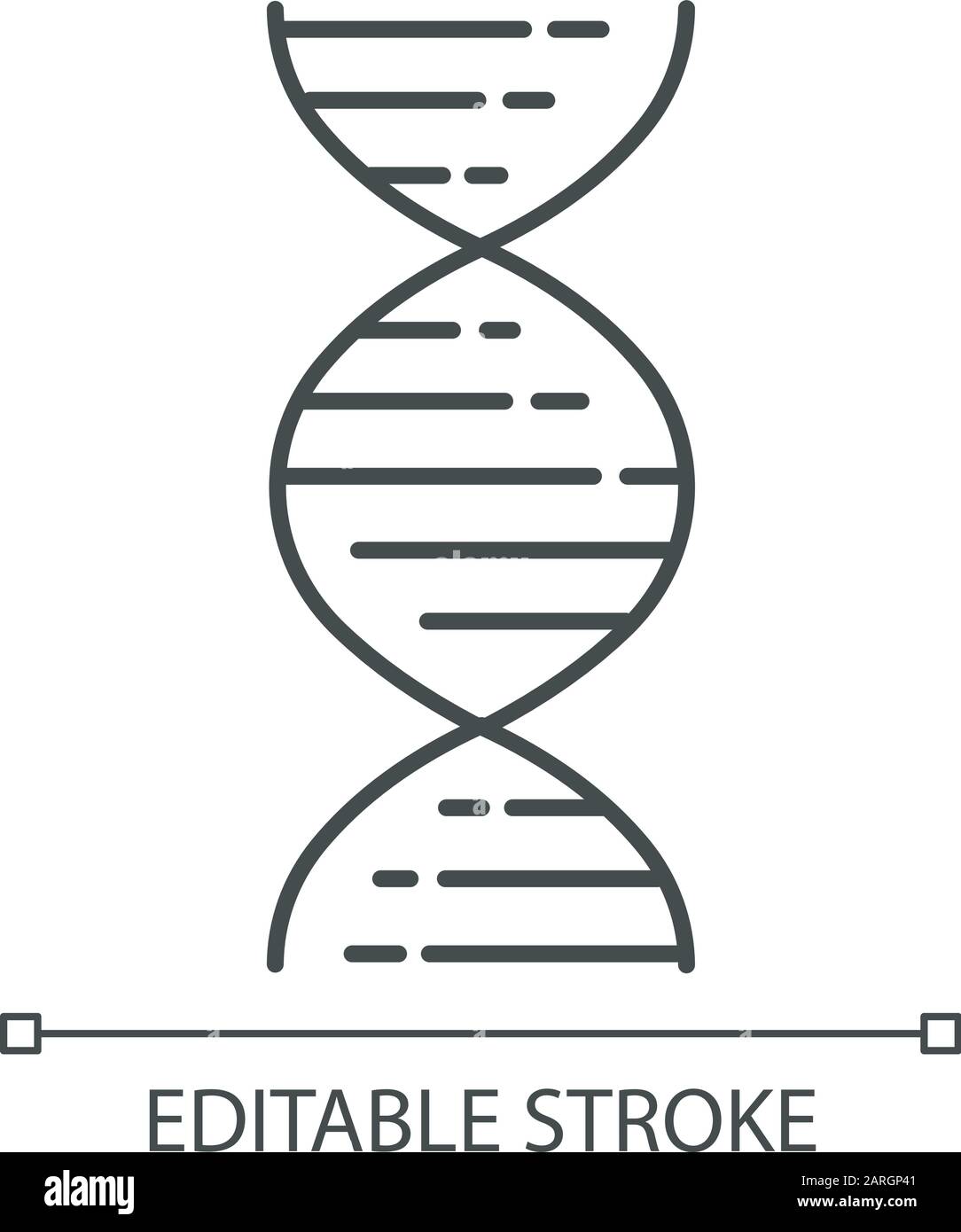 Simple Dna Structure Black And White