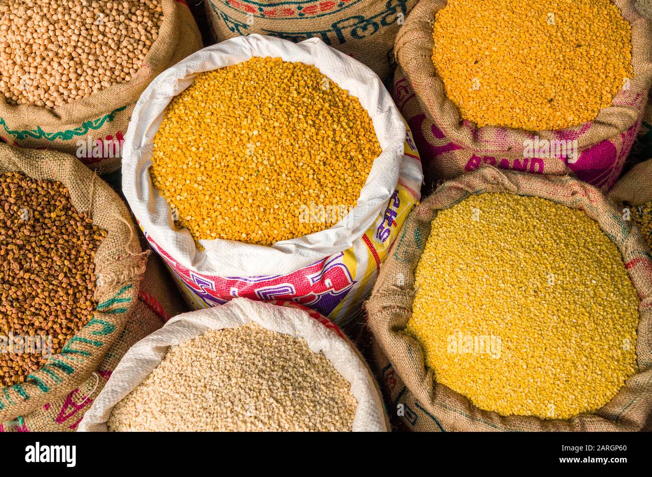 Moong Dhal, Urid Dhal and many more different types of lentils are ...